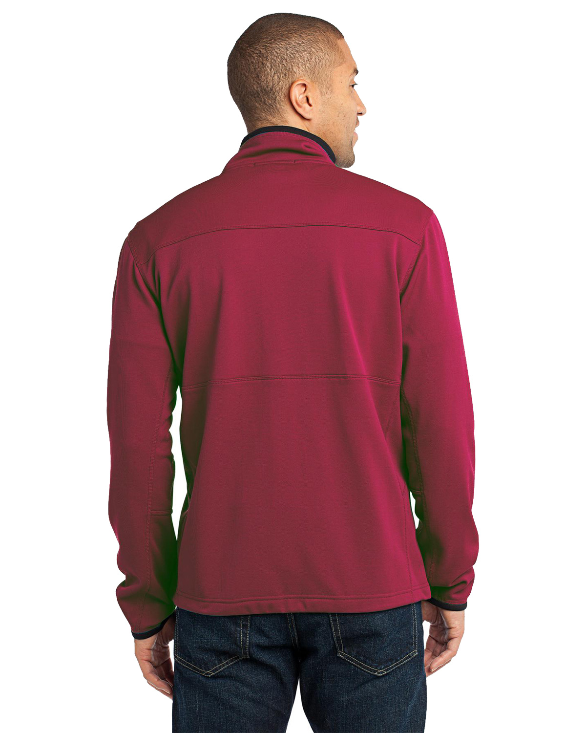 Port Authority TLF222 Men Tall Pique Fleece Jacket-BigNTallApparel.com