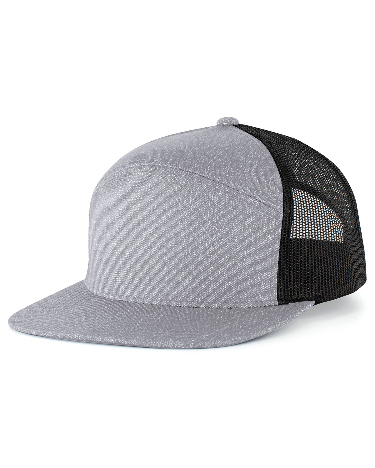 Augusta Sportswear P710 Heather 6-Panel Arch Trucker Snapback Cap