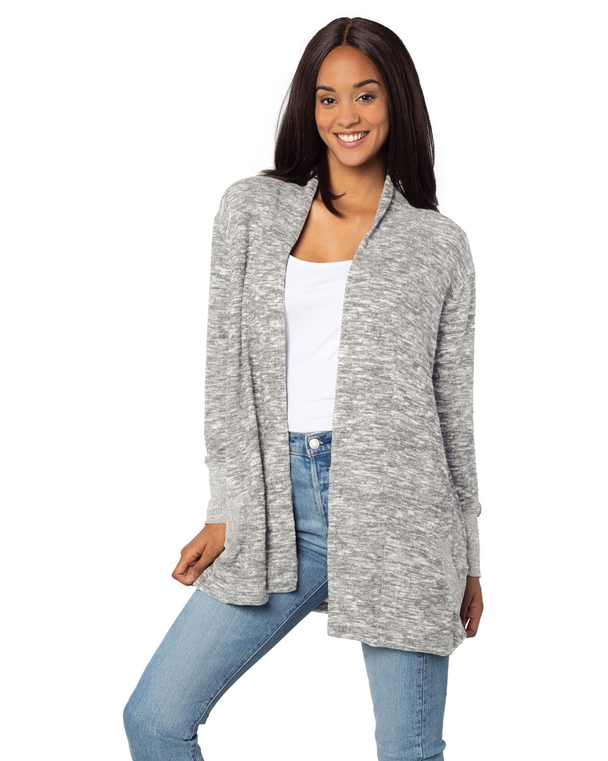 Chicka-d 426CK Ladies' Campus Cardigan - BigNTallApparel