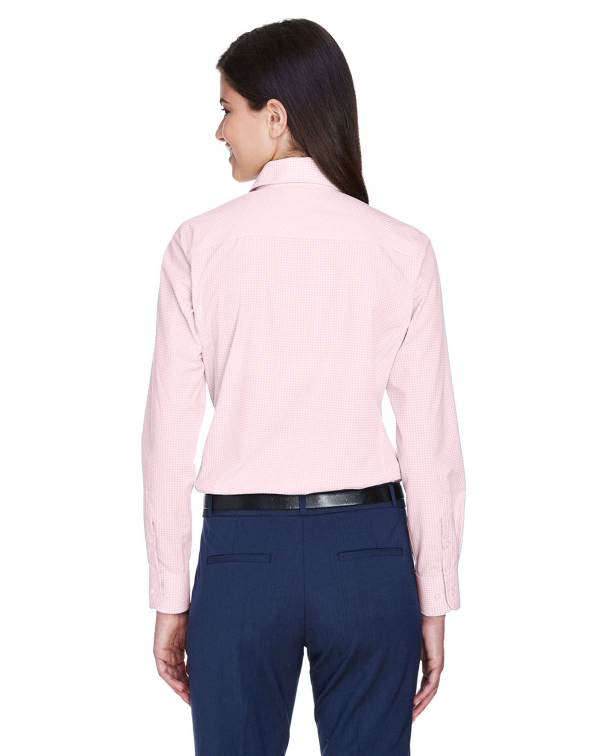 Devon & Jones D640W Ladies' Crown Woven Collection™ Gingham Check ...