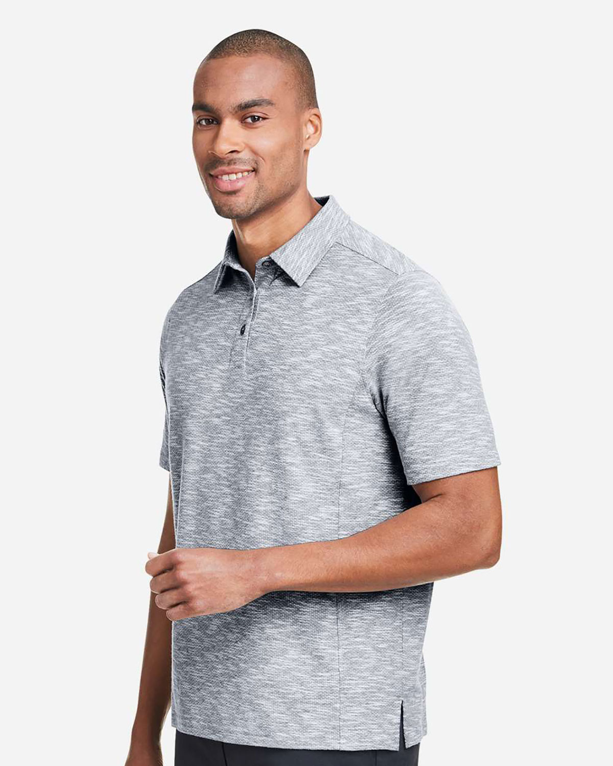North End NE115 Men's Eclipse Jacquard Polo – BigNTall
