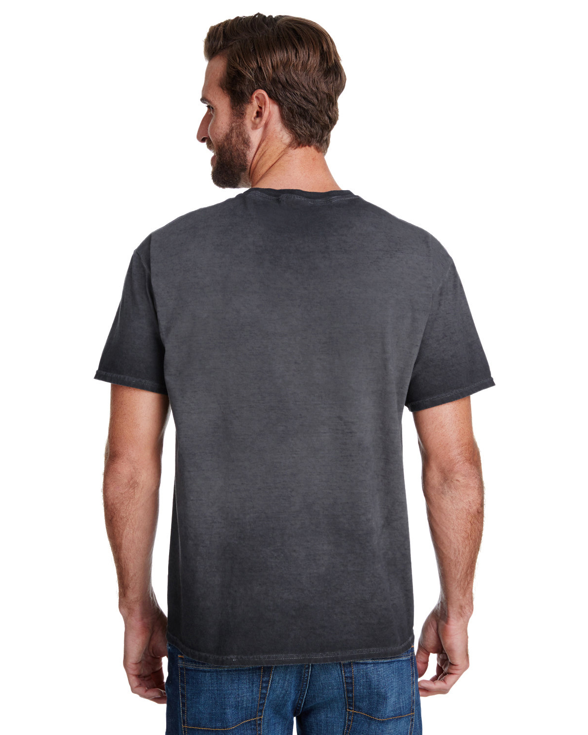 Tie-Dye CD1310 Adult Oil Wash T-Shirt - BigNTallApparel