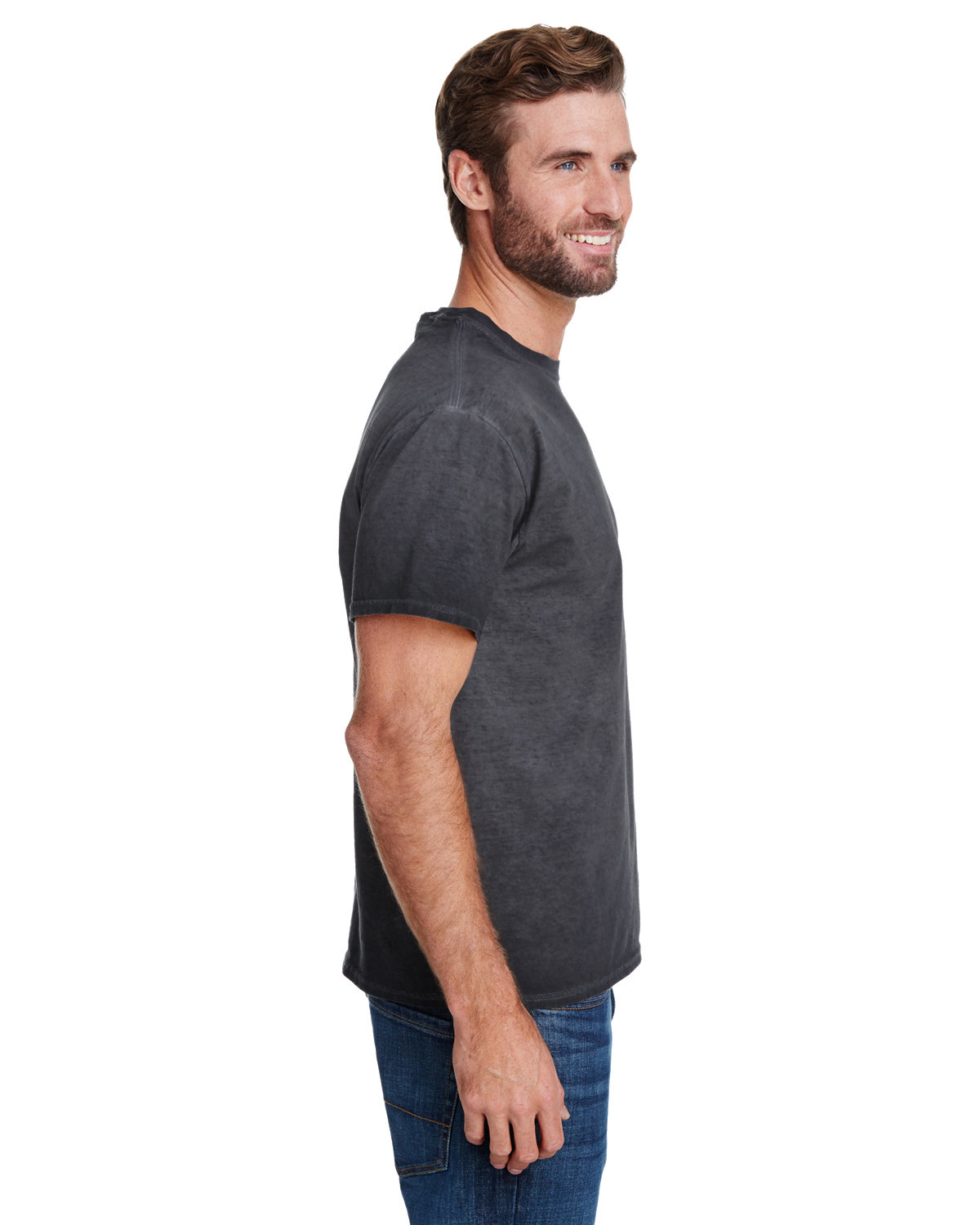 Tie-Dye CD1310 Adult Oil Wash T-Shirt - BigNTallApparel