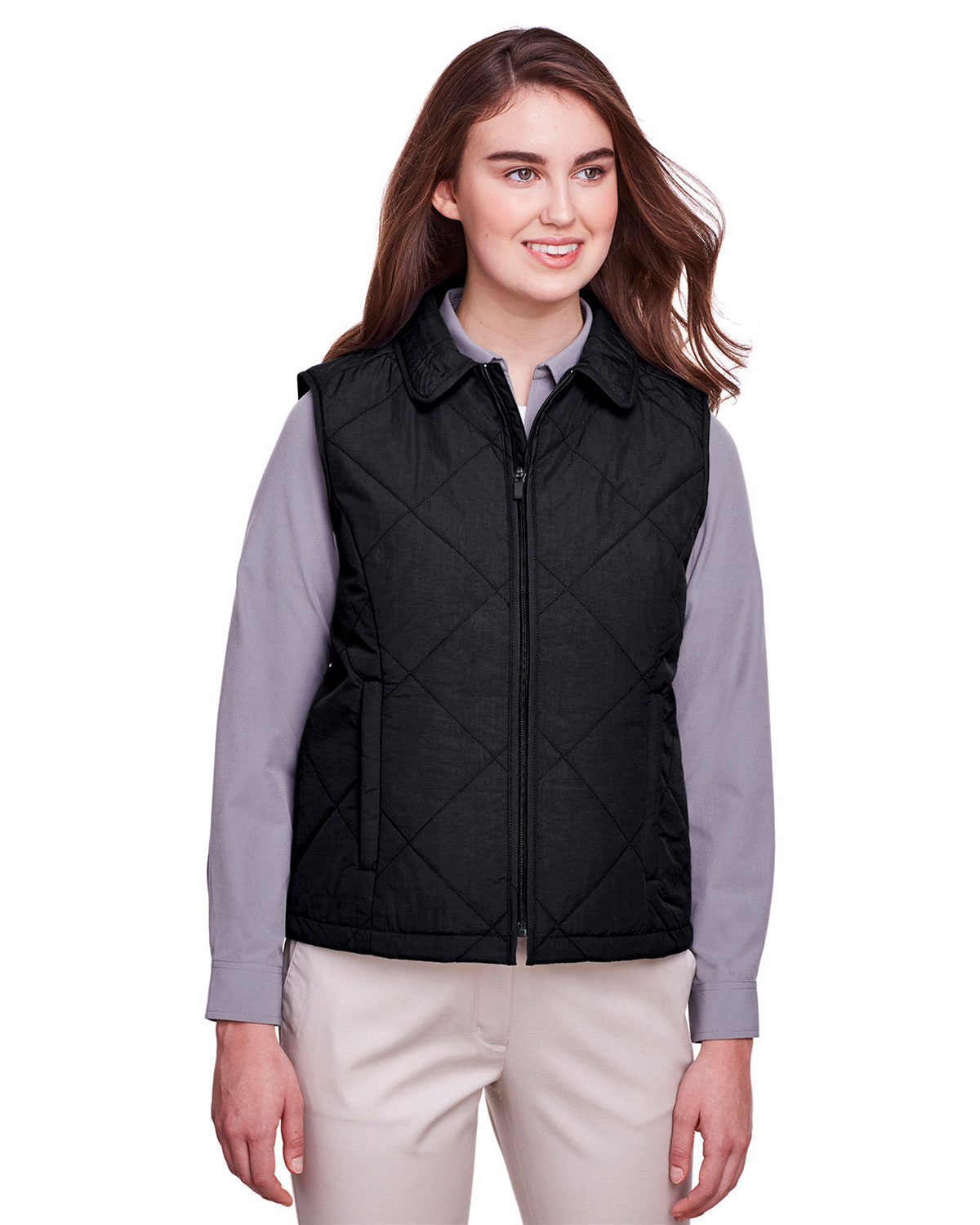 UltraClub UC709W Ladies' Dawson Quilted Hacking Vest